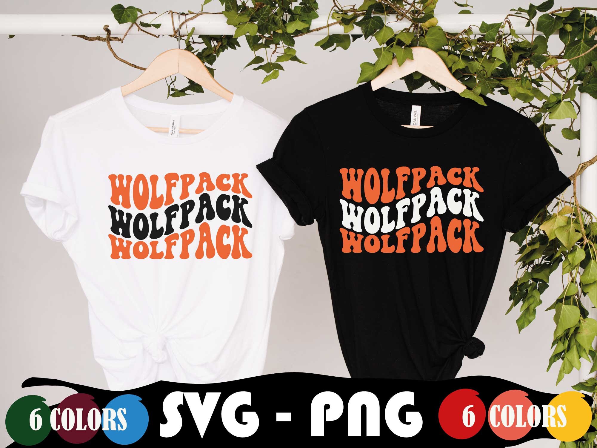 Wolfpack Wavy Svg Wolfpack Football Png Wolfpack School - Etsy