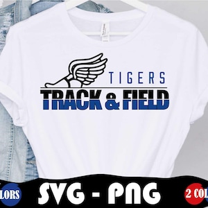 Tigers Track and Field Mascot SVG PNG, Layered (digital Download) - Etsy