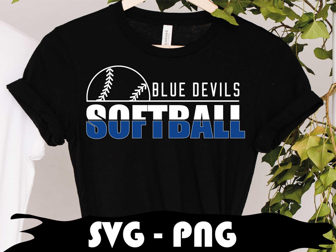 Blue Devils Softball SVG and PNG, College Sport Team, Mascot Svg ...
