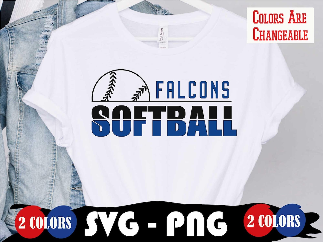 Falcons Softball SVG and PNG, , College Softball Team, Mascot Svg ...