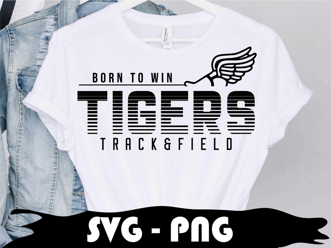Tigers Track and Field Team, SVG and PNG, College Sport Team, Mascot ...