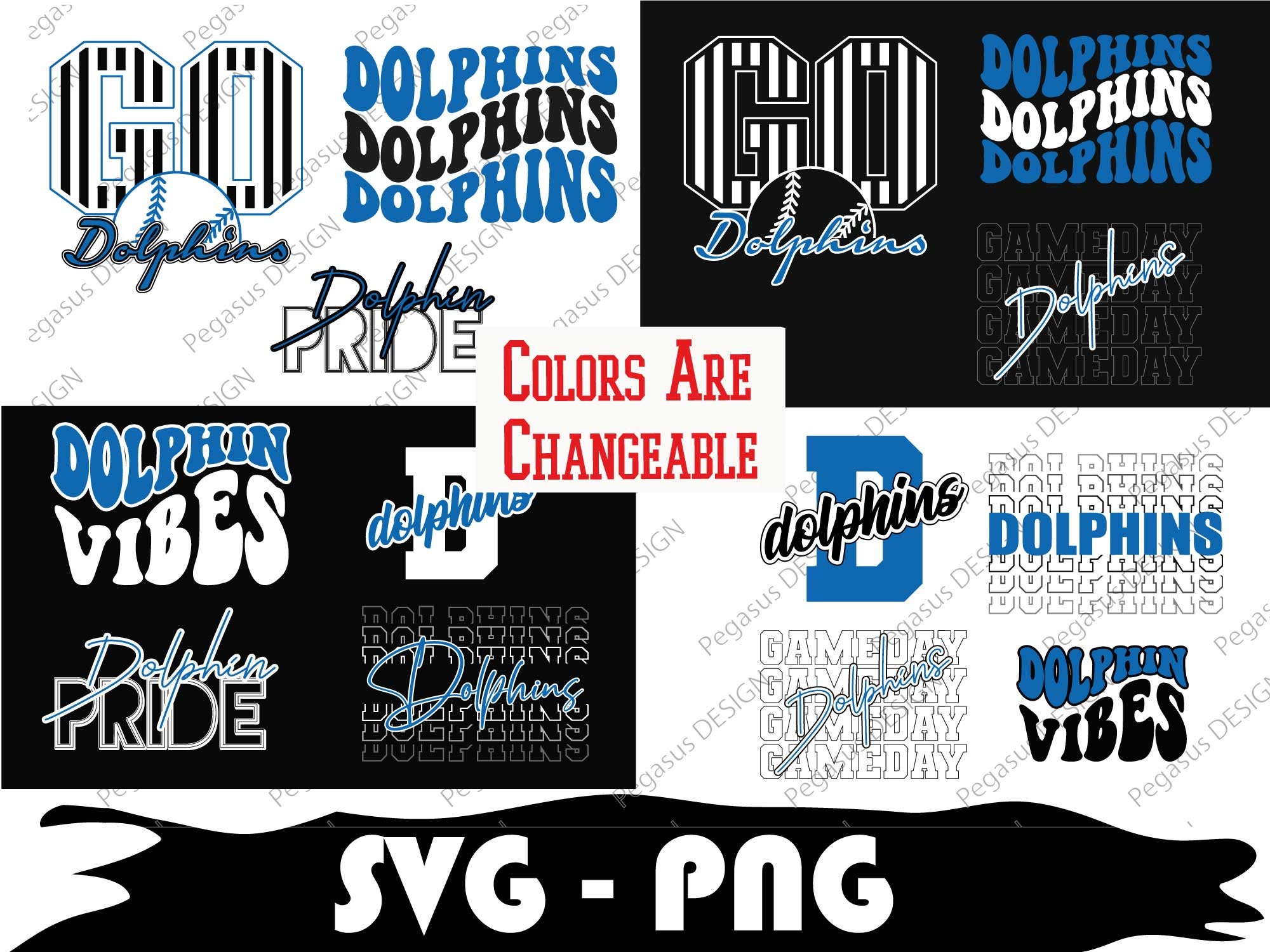 Dolphins Baseball Softball SVG PNG Bundle (digital Download) - Etsy