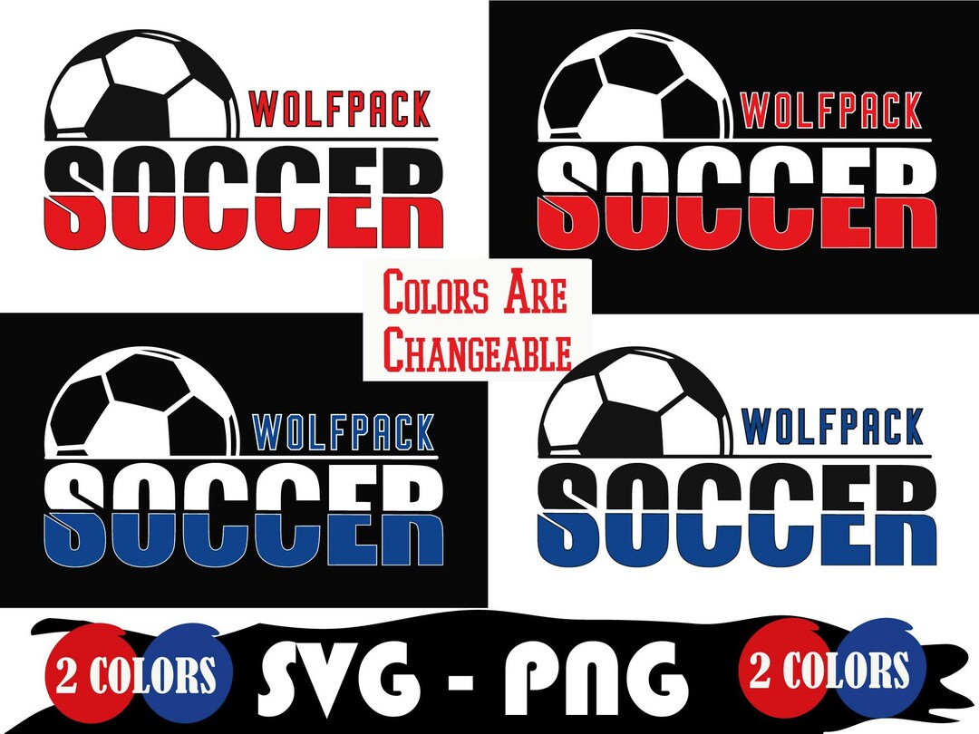 Wolfpack Soccer SVG and PNG, , College Soccer Team, Mascot Svg, Layered ...