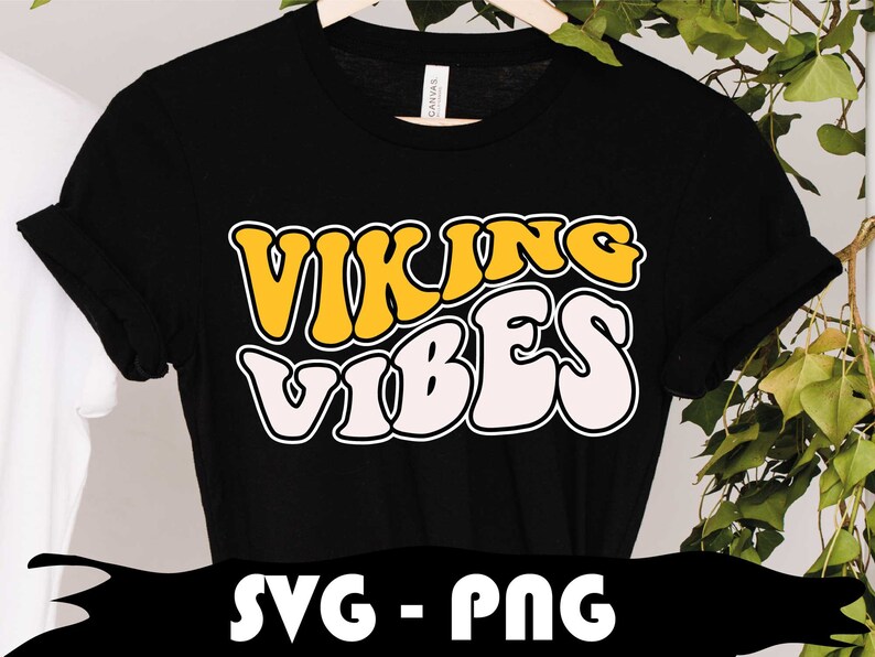 Viking Vibes Svg Vikings Wavy Png Retro Wavy Sport Mascot - Etsy