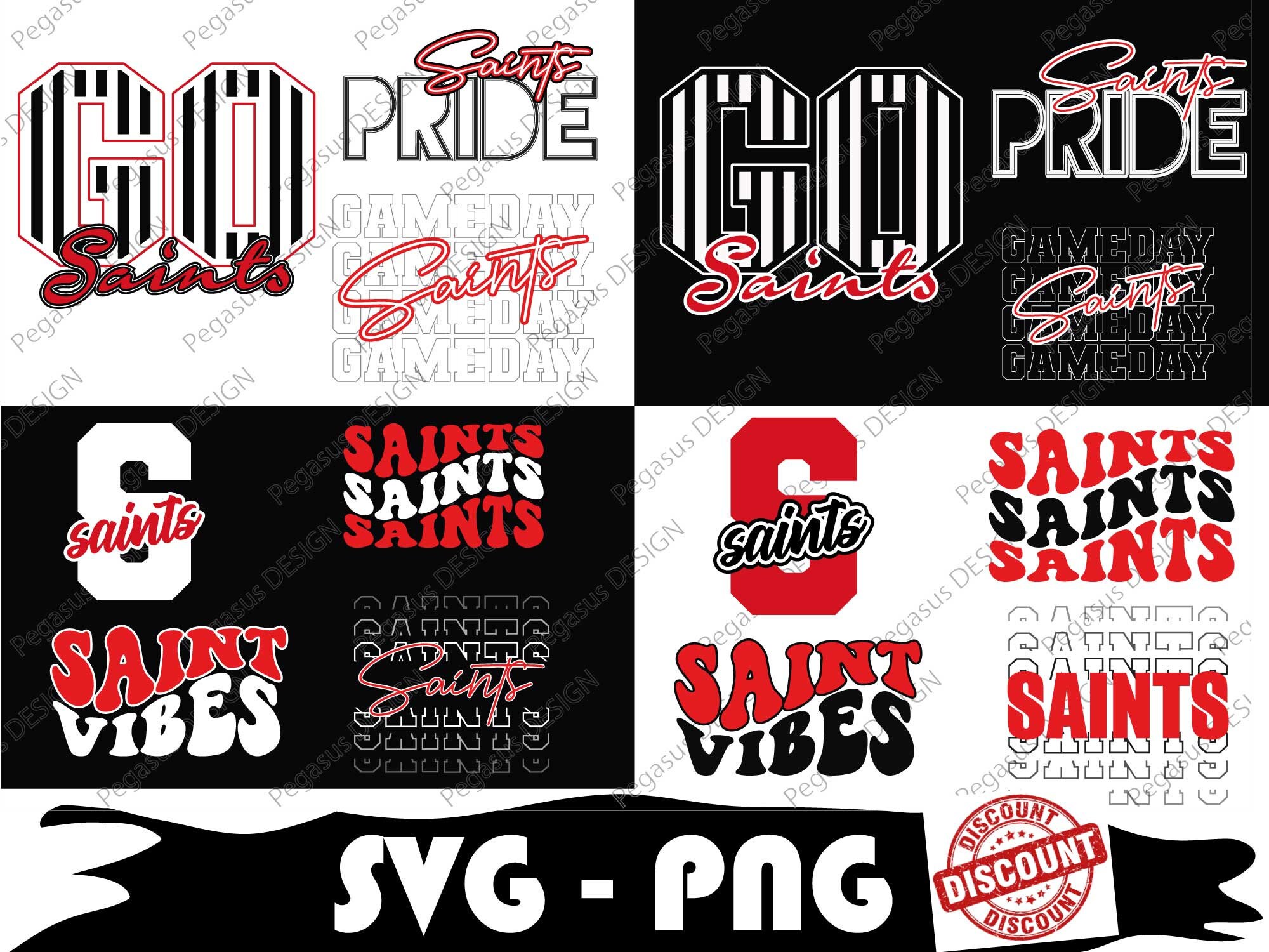 Saints Sport Bundle, Saints Svg, , Saints Png, College Sport Team ...