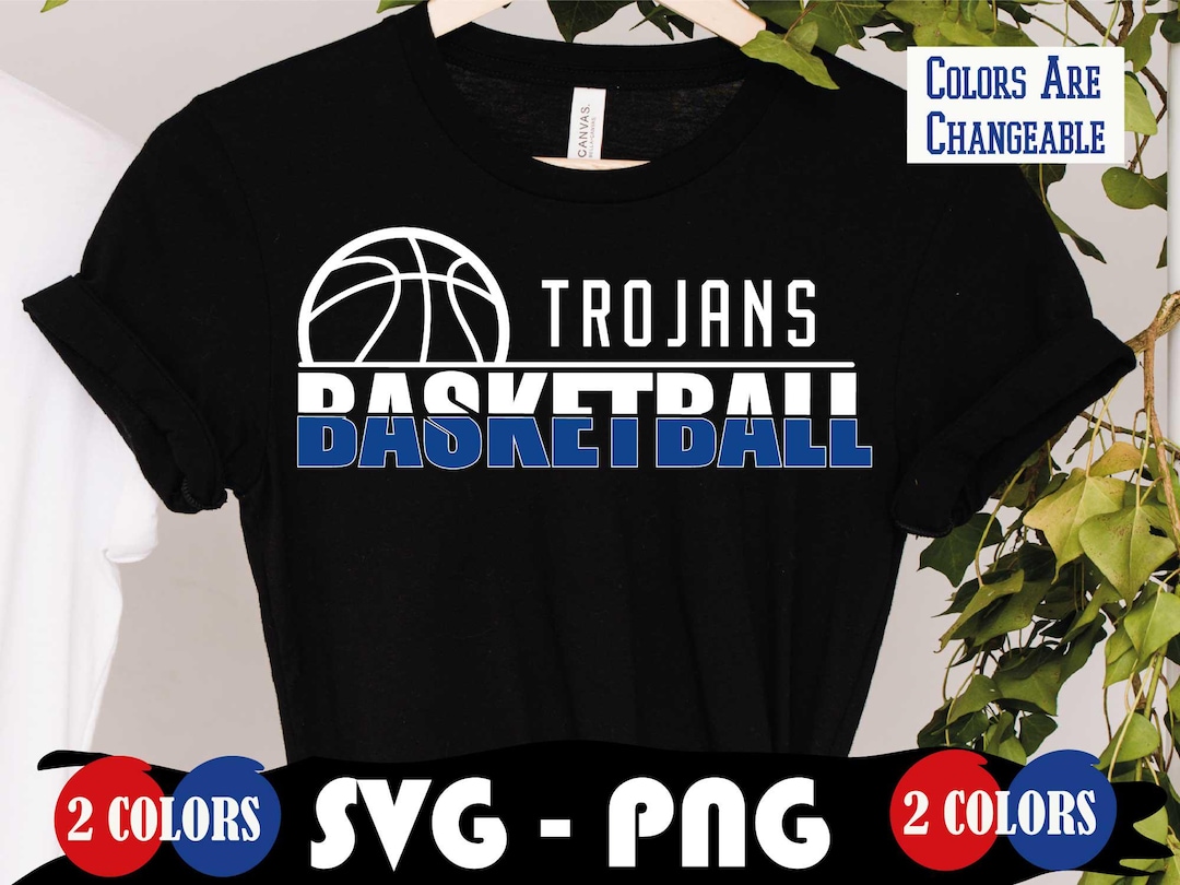 Trojans Basketball SVG and PNG, College Sport Team, Mascot Svg, Layered ...