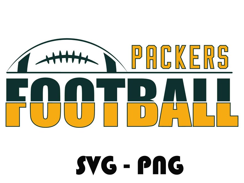 Packers Football Team SVG PNG, Mascot Layered Design (digital Download ...