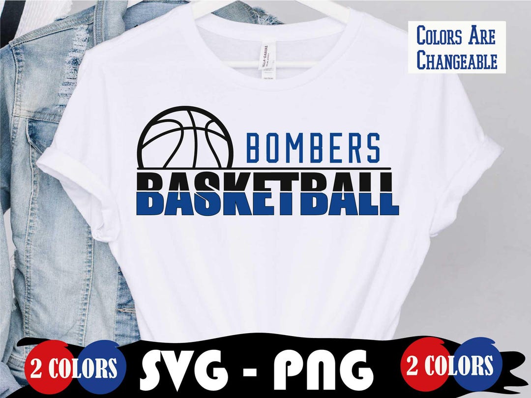 Bombers Basketball SVG and PNG, College Sport Team, Mascot Svg, Layered ...