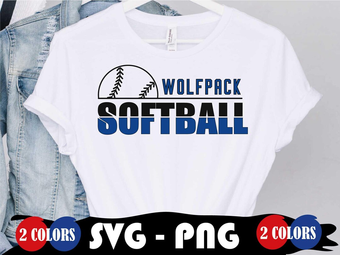 Wolfpack Softball SVG and PNG, , College Softball Team, Mascot Svg ...