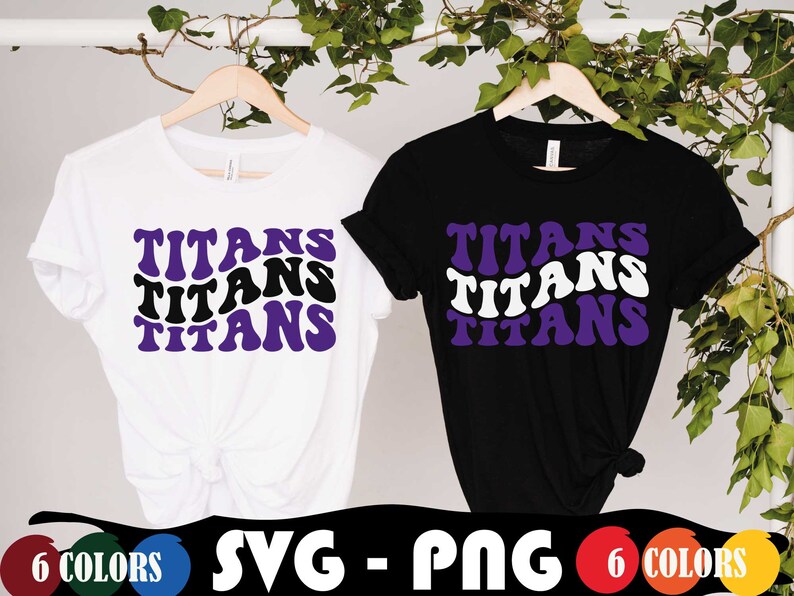 Titans Retro Wavy SVG, Sport Mascot Cut File (digital Download) - Etsy