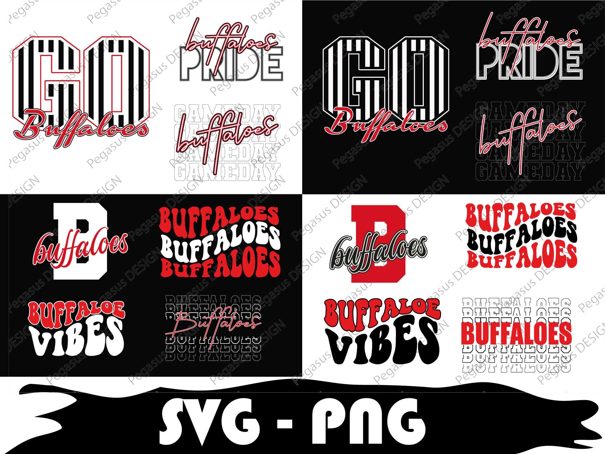 Buffaloes Sport Bundle, Buffaloes Svg, , Buffaloes Png, College Sport ...