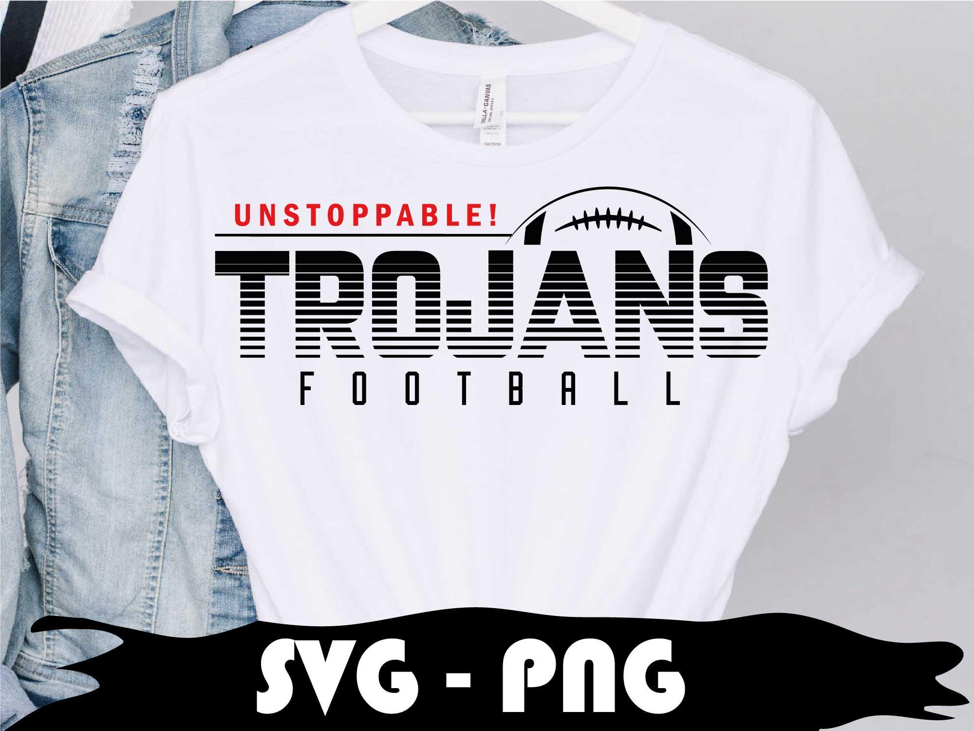 Trojans Football Team SVG PNG, Layered Mascot (digital Download) - Etsy