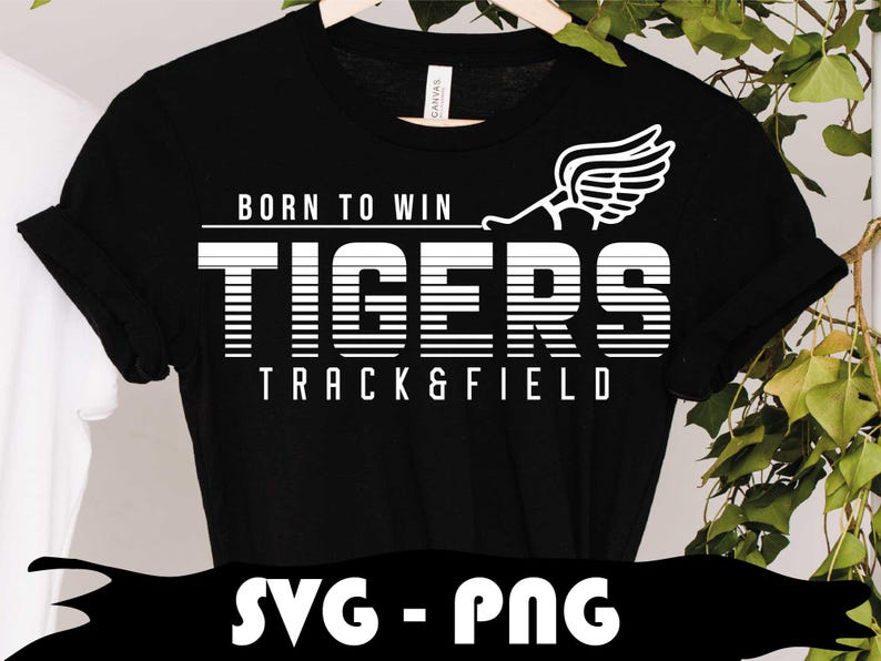 Tigers Track & Field Team SVG PNG, Mascot, Layered (digital Download ...