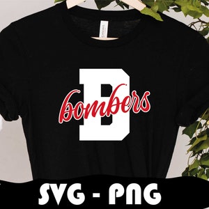 Bombers Sport Bundle, Bombers Svg, Bombers Png, College Sport Team ...