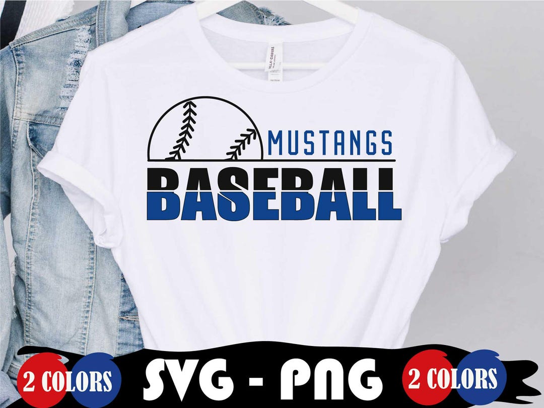 Mustangs Baseball SVG and PNG, College Sport Team, Mascot Svg, Layered ...