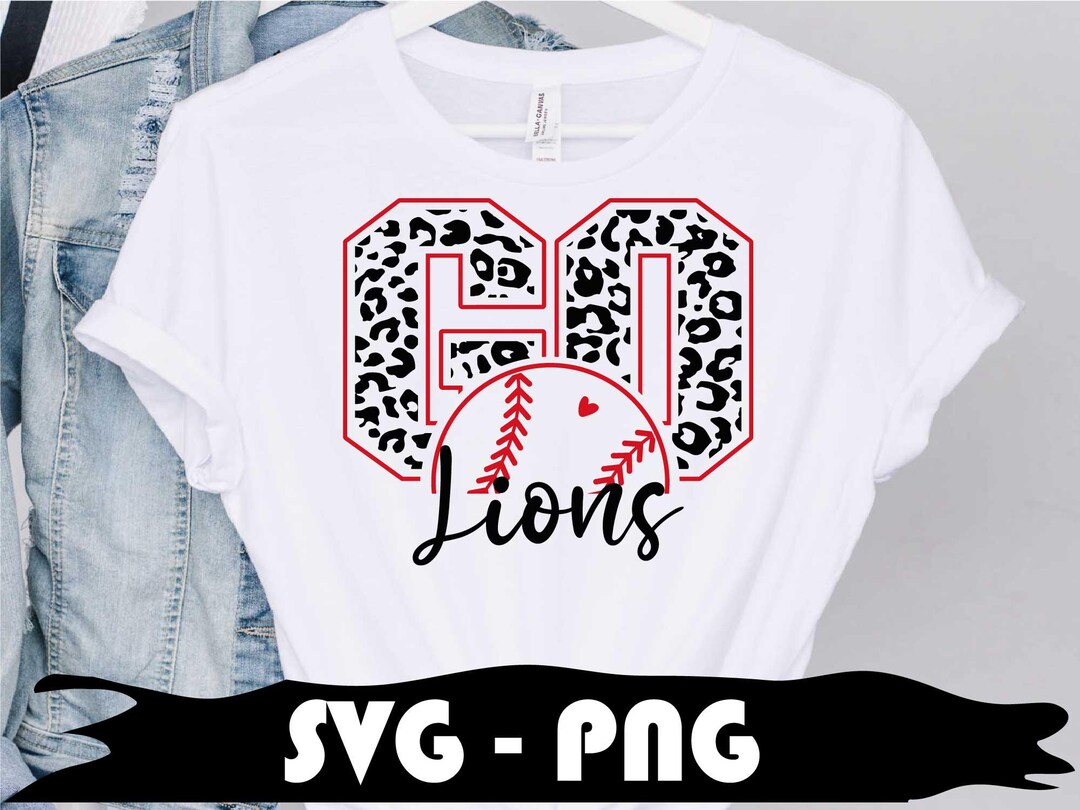 Go Lions Baseball SVG and PNG, Mascot Svg, Layered, Lions Softball - Etsy