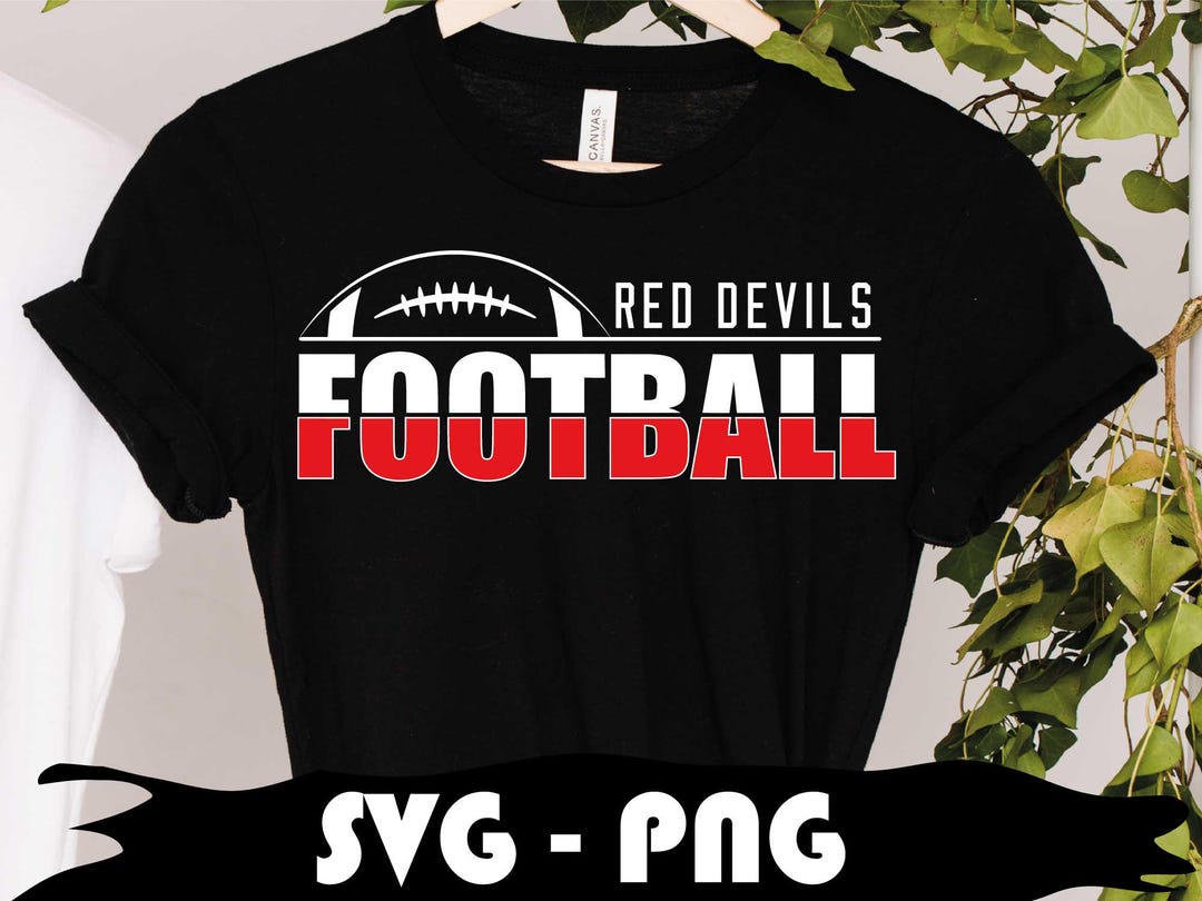 Red Devils Football SVG and PNG, College Sport Team, Mascot Svg ...