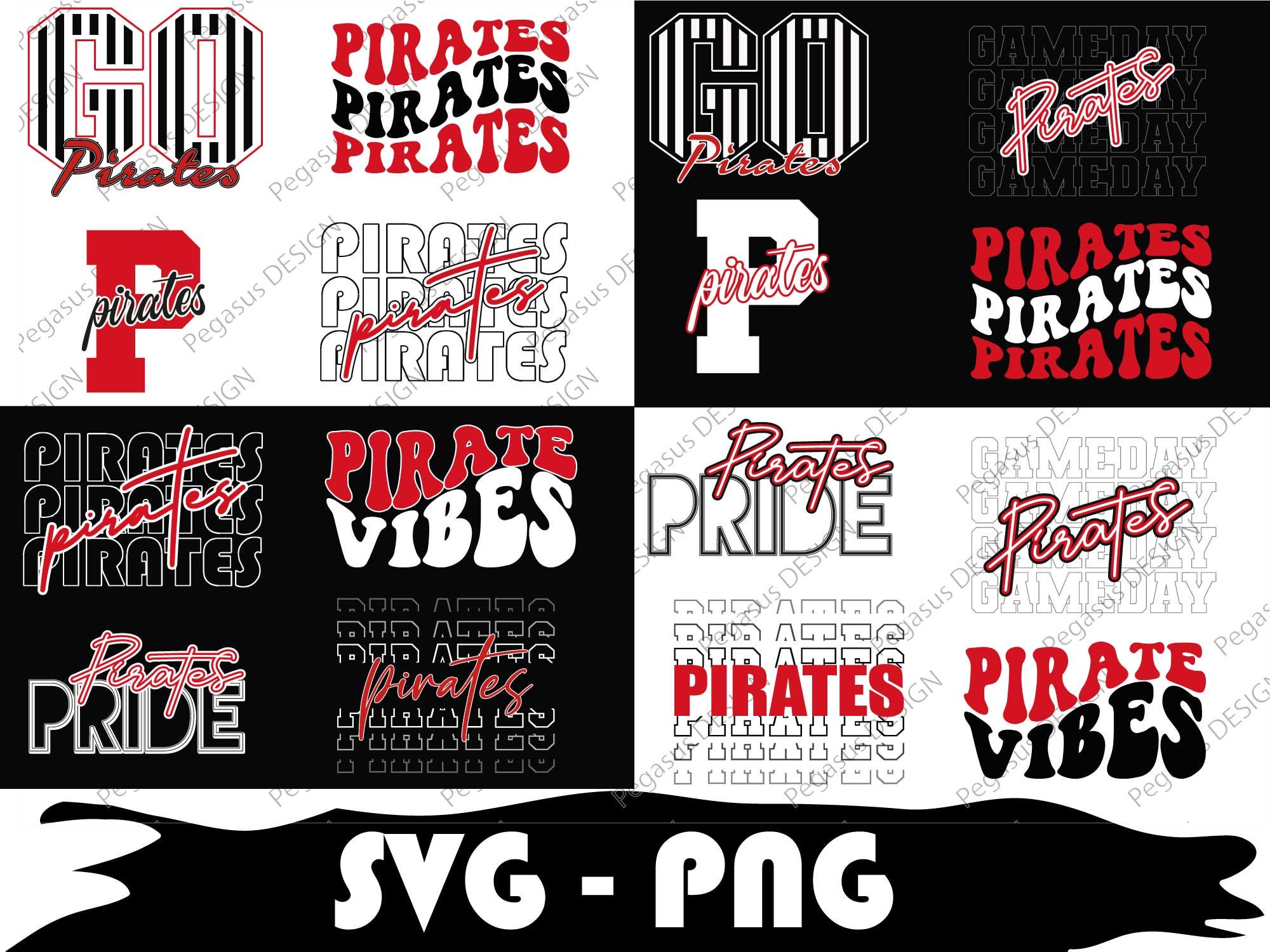Pirates Svg Cut File, Pirates Sport Bundle, Class of 2024, Pirates Png ...