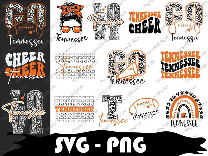 Tennessee Png Tennessee Football Svg Tennessee Bundle - Etsy