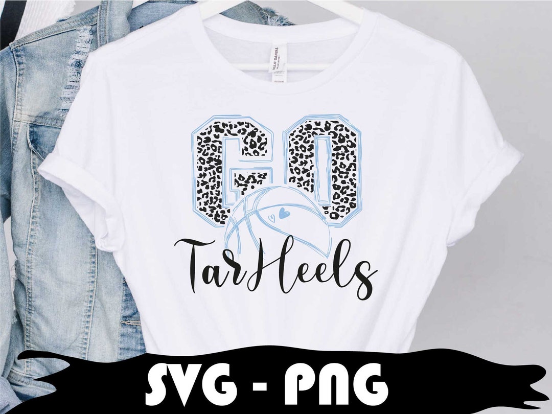 Go Tar Heels Basketball SVG PNG, Layered Cut Files (digital Download ...