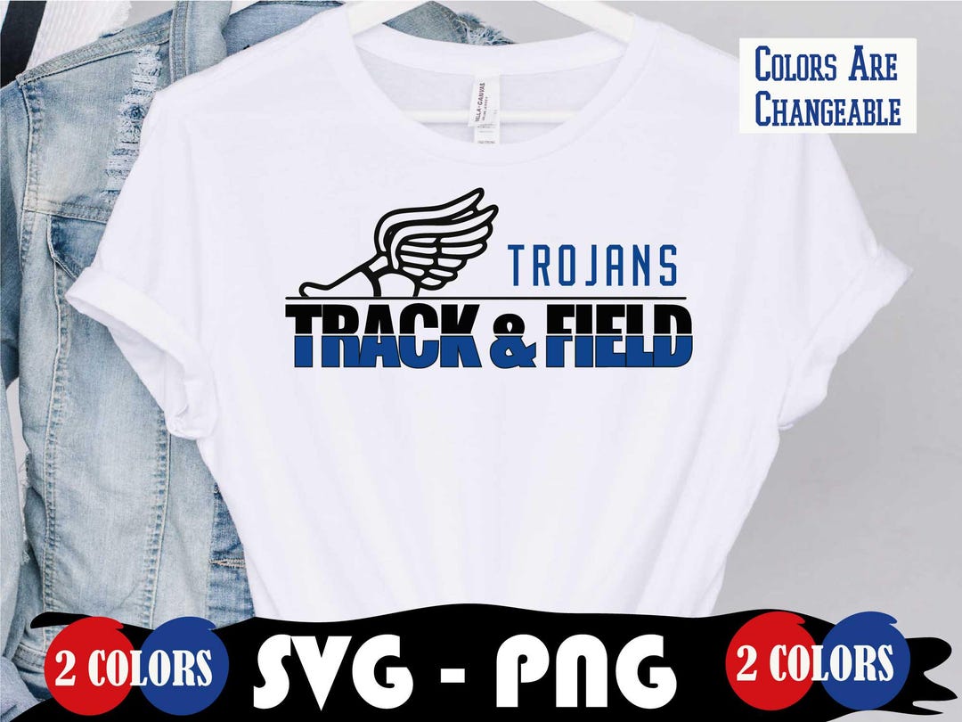 Trojans Track and Field SVG and PNG, College Sport Team, Mascot Svg ...