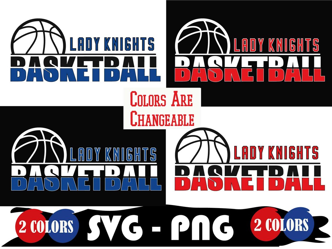 Lady Knights Basketball SVG and PNG Digital File, , College Basketball ...