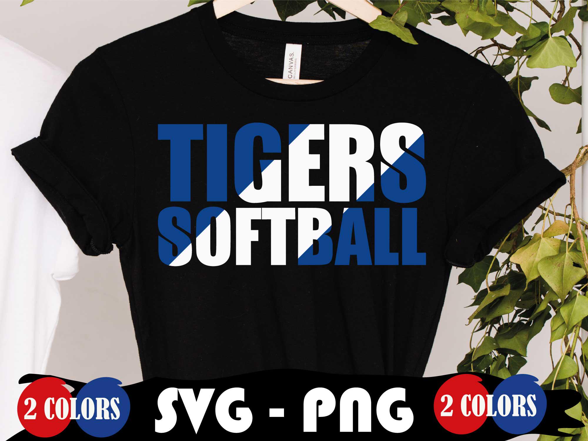 Tigers Softball Design, SVG and PNG, College Sport Team, Mascot Svg ...