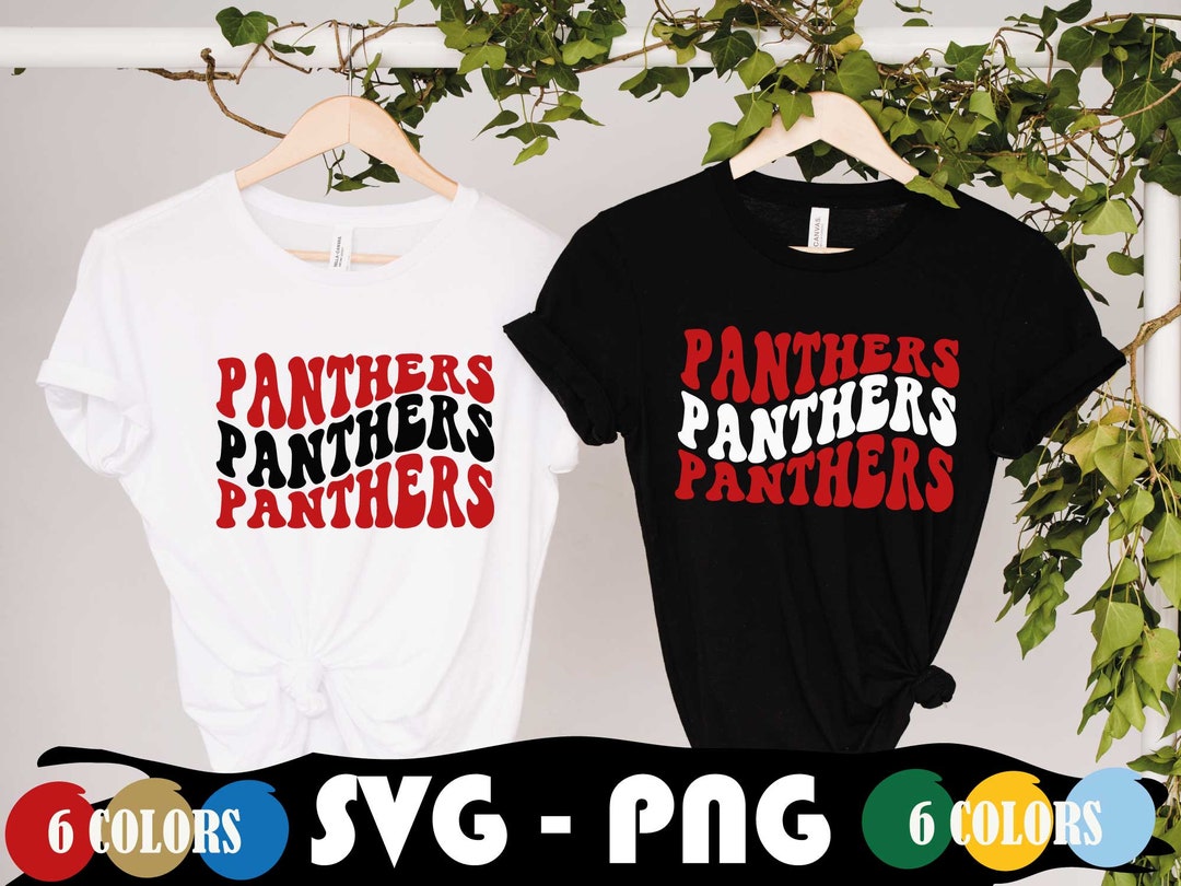 Panthers Wavy Svg, Panthers Football Png, Panthers School Team, College ...