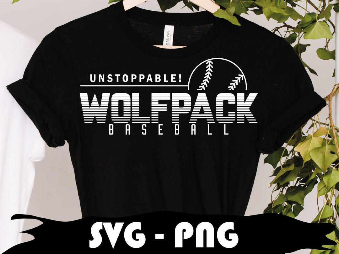 Wolfpack Baseball Team, Svg PNG File, College Baseball Team, Mascot Svg ...