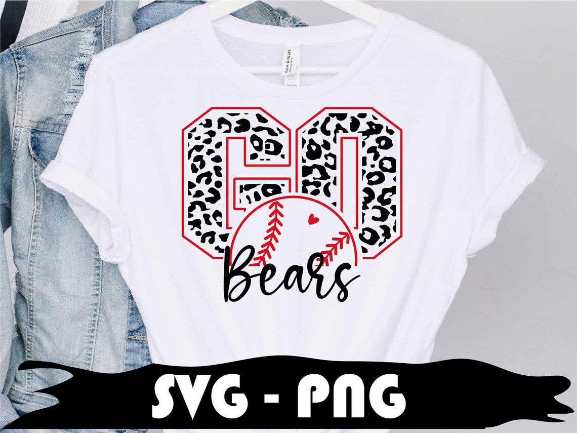 Go Bears Softball SVG, Mascot PNG, Digital File - Etsy