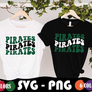 Pirates Wavy Svg, Pirates Football Png, Pirates School Team, College ...
