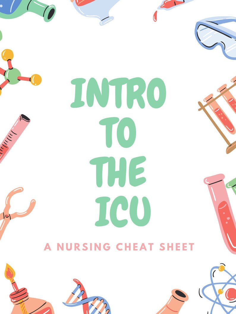 Intro to the ICU Nursing Notes - Etsy