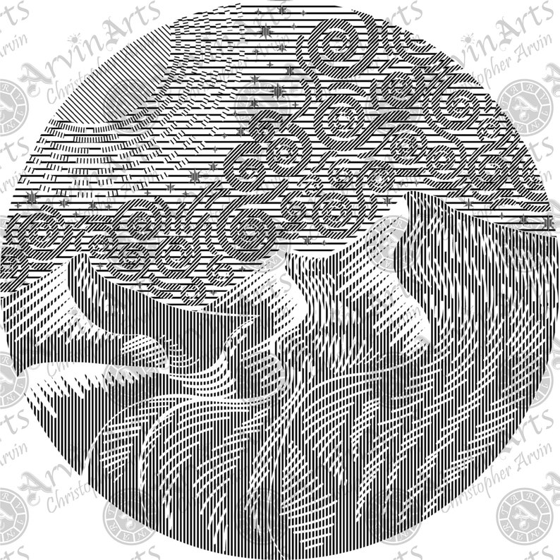 200 Straight Lines - Etsy