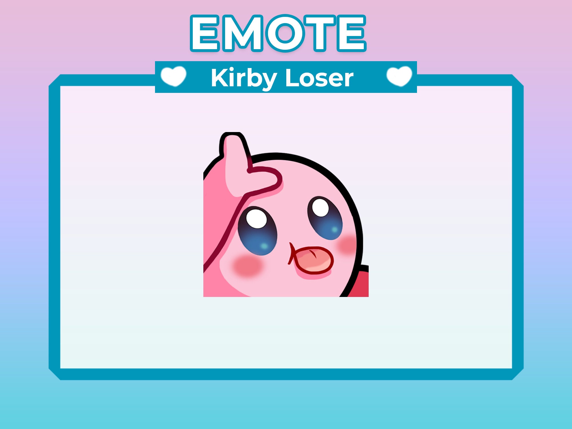 Kirby Loser Emote Instant Download - Etsy Australia