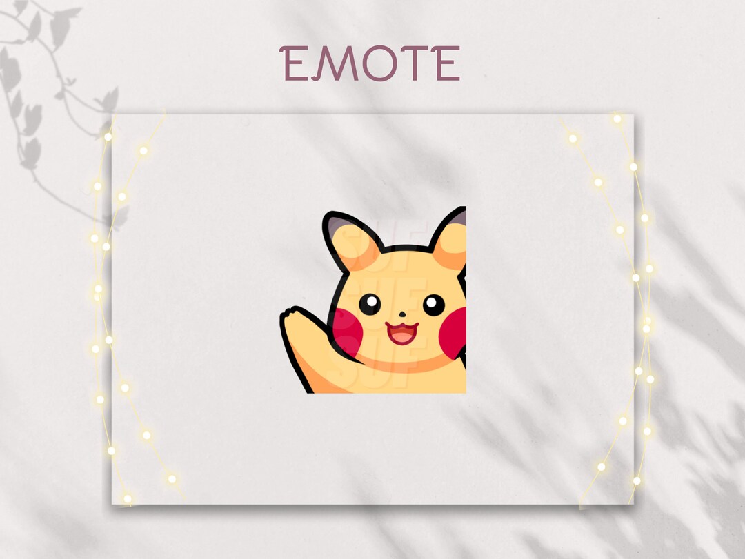 Pikachu Hey Emote Instant Download - Etsy