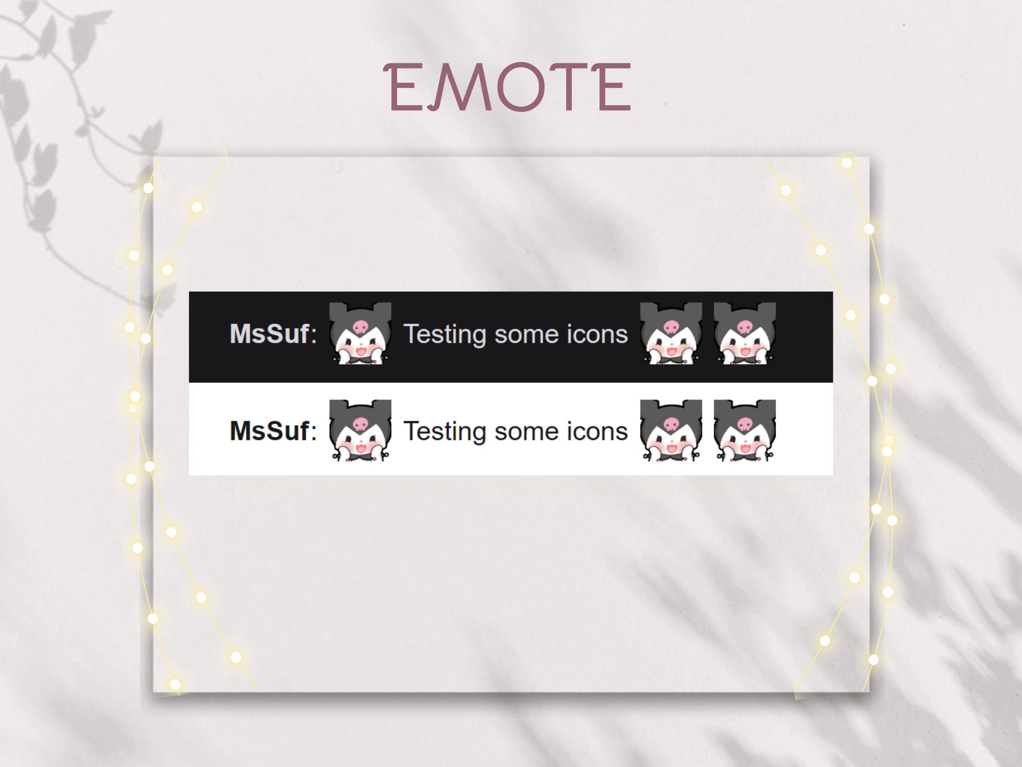Kuro Pog/cute Emote Instant Download - Etsy