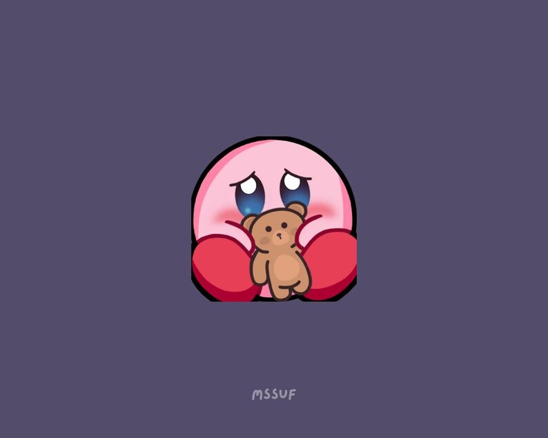 Kirby Sad Emote | Instant Download - Etsy