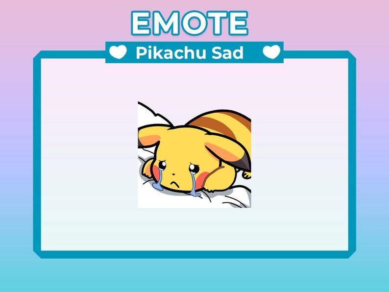 Pikachu Sad Emote Instant Download - Etsy