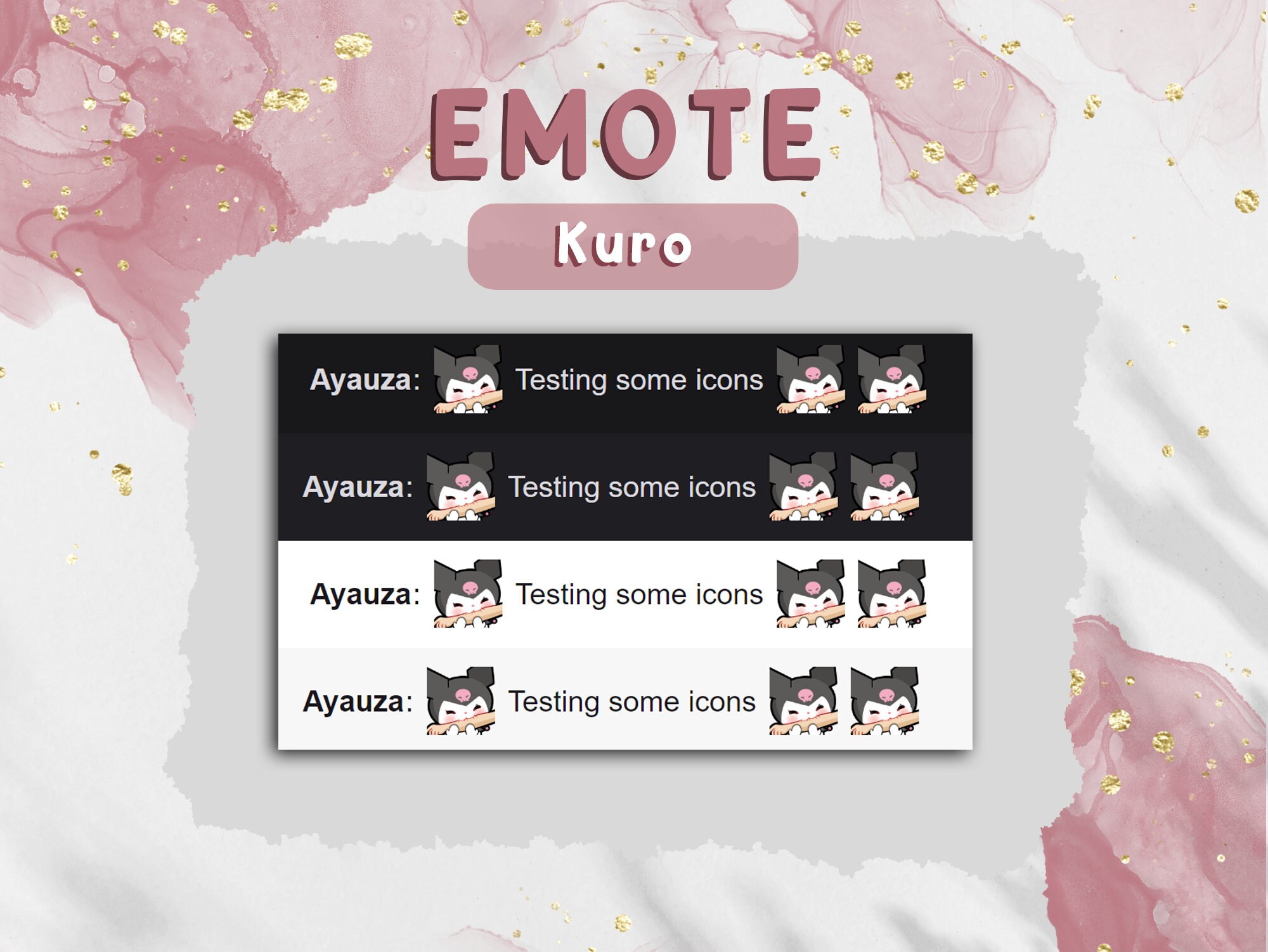 Kuro Bite Emote Instant Download - Etsy