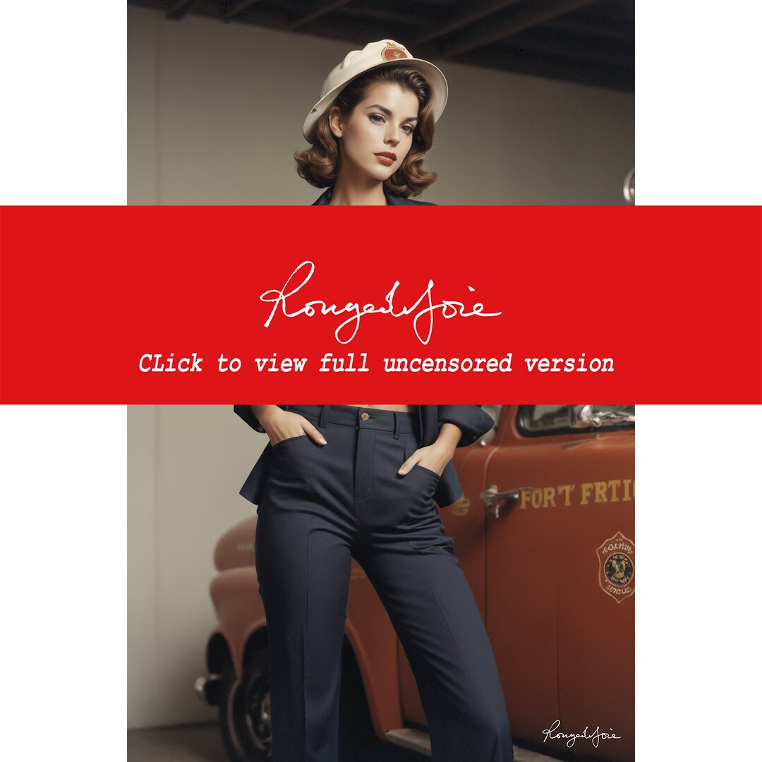 Hot 60's Firefighter by Rougedejoie pin up Naked Nude Girl Woman Pin-up ...