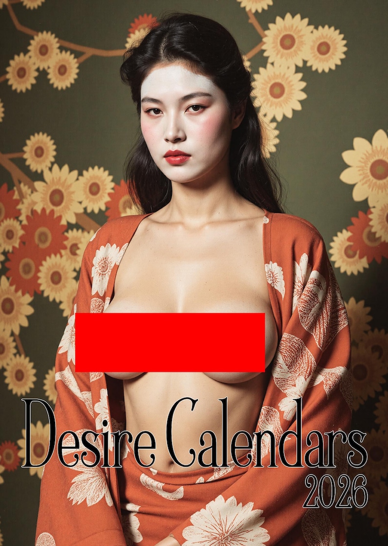 2026 Geisha Calendar Naked Women Big Breasts Pin up by Desirecalendars - Etsy UK