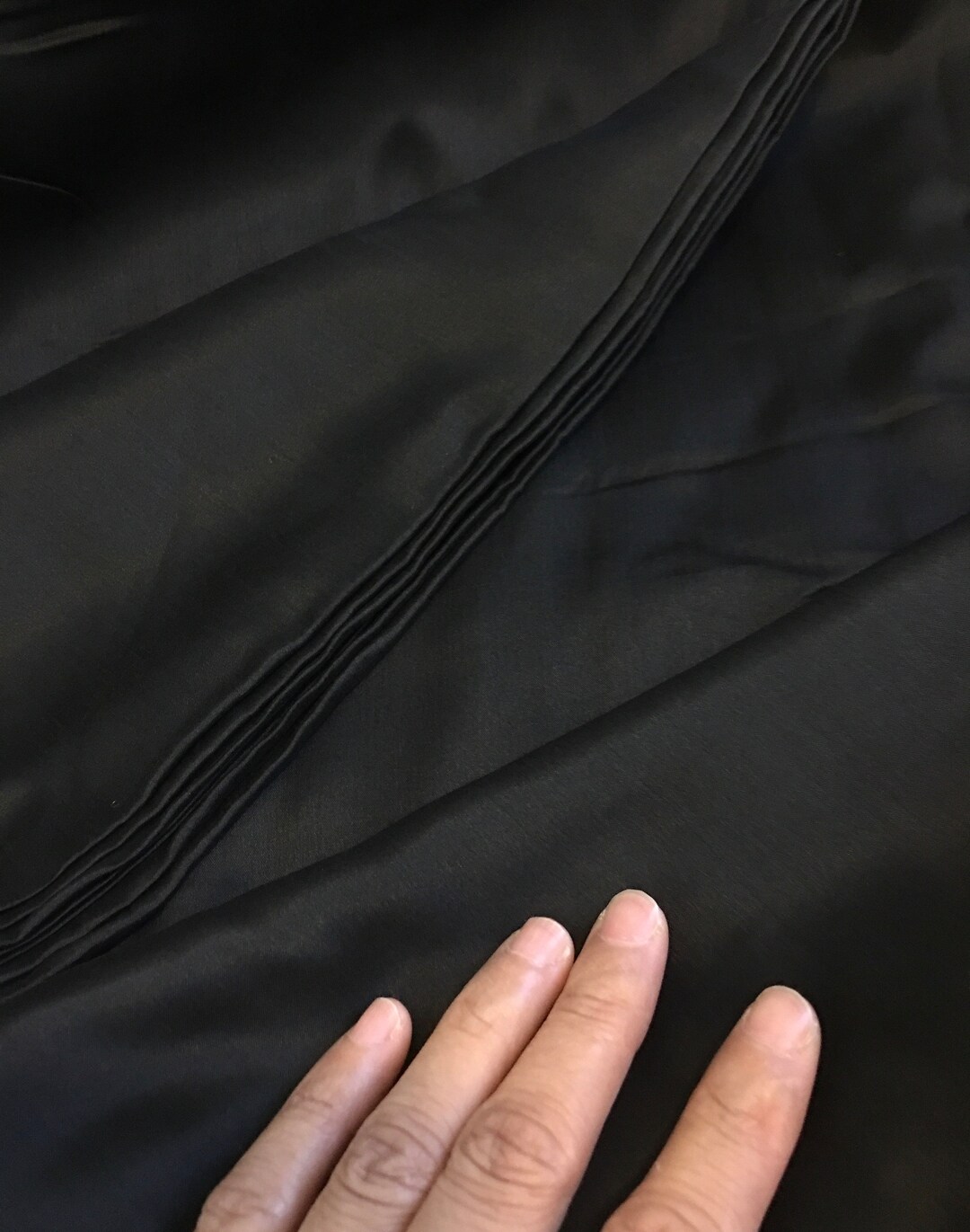 100% Pure Black Mulberry Silk Fabric, Natural/real Mulberry Silk Fabric ...