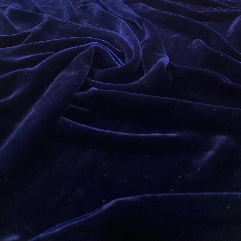Blue Velvet Fabric - Etsy