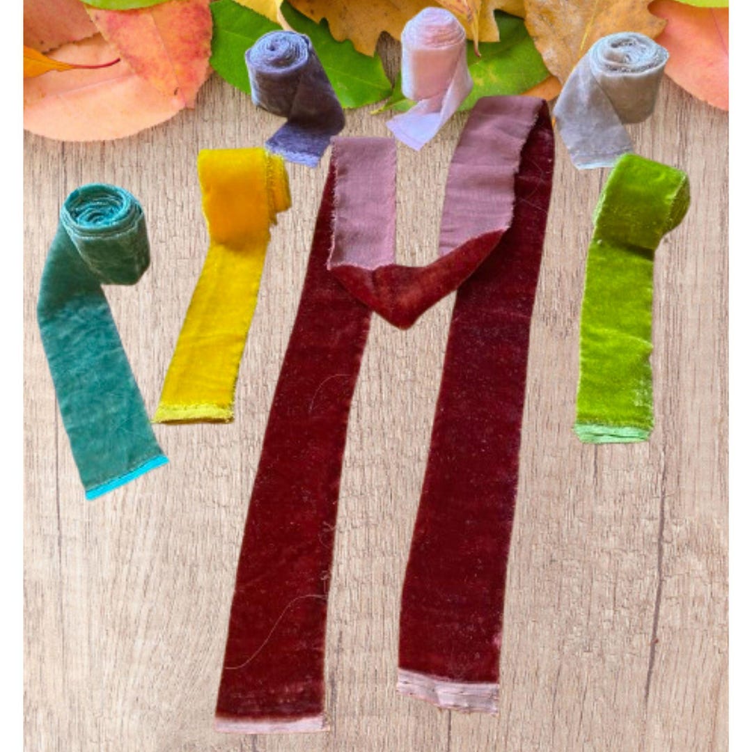 70+ Colors Silk Velvet Ribbons in Different Sizes, Length 44 Inches/112 ...