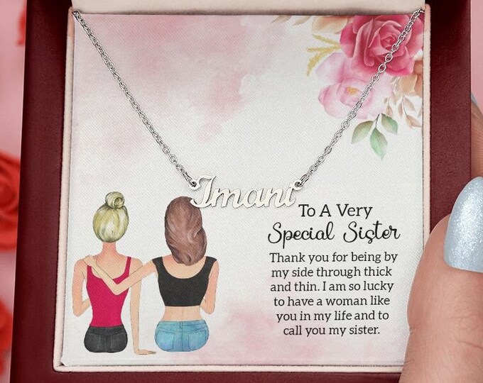 To My Sister on My Wedding Day Jewelry Gift for Sister of the Bride ...
