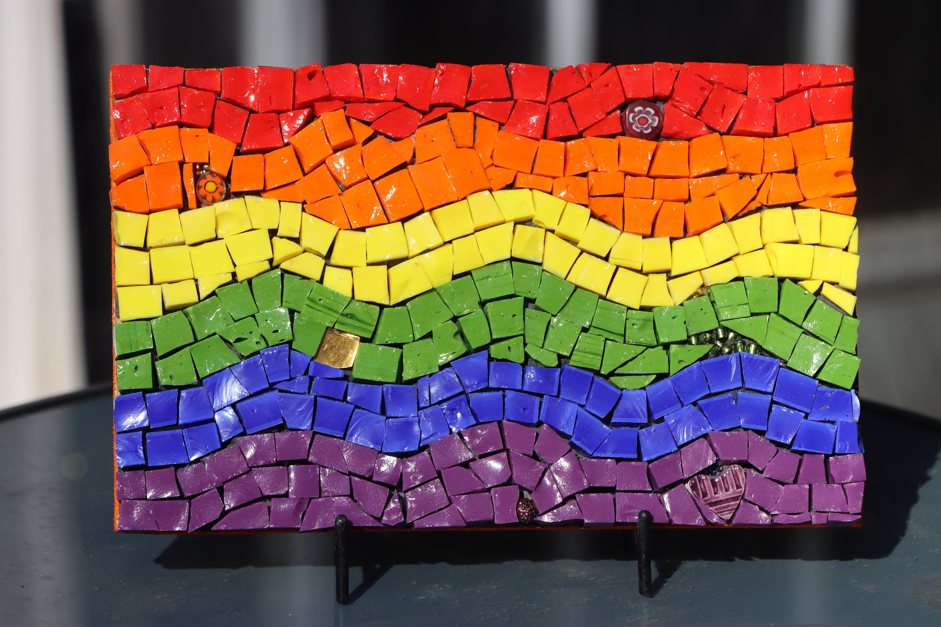 Pride Flag Mosaic, Pride Gift, Pride Flag, Gay Wedding Gift, Lesbian ...