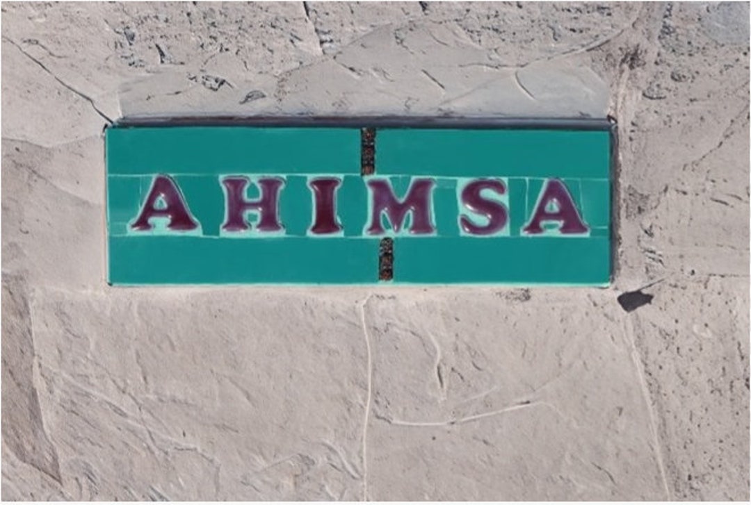 Ahimsa Glass Mosaic Wall Art | Mindfulness Decor | Spiritual Kindness ...