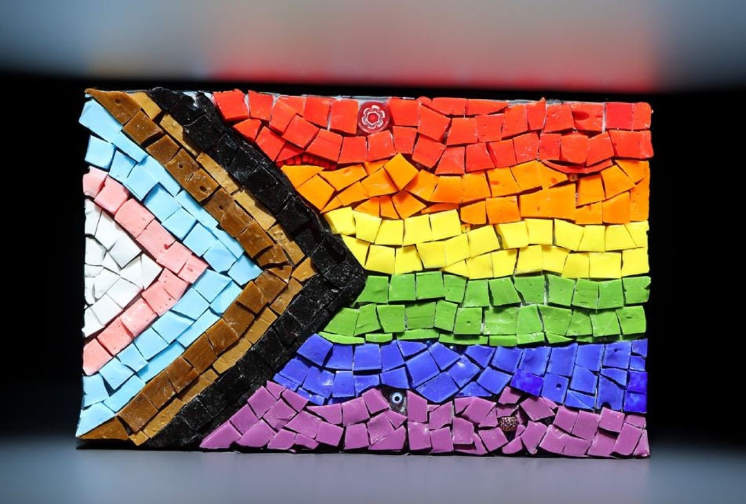 LGBTQ Inclusive Rainbow Pride Flag Mosaic LGBTQ Inclusive - Etsy