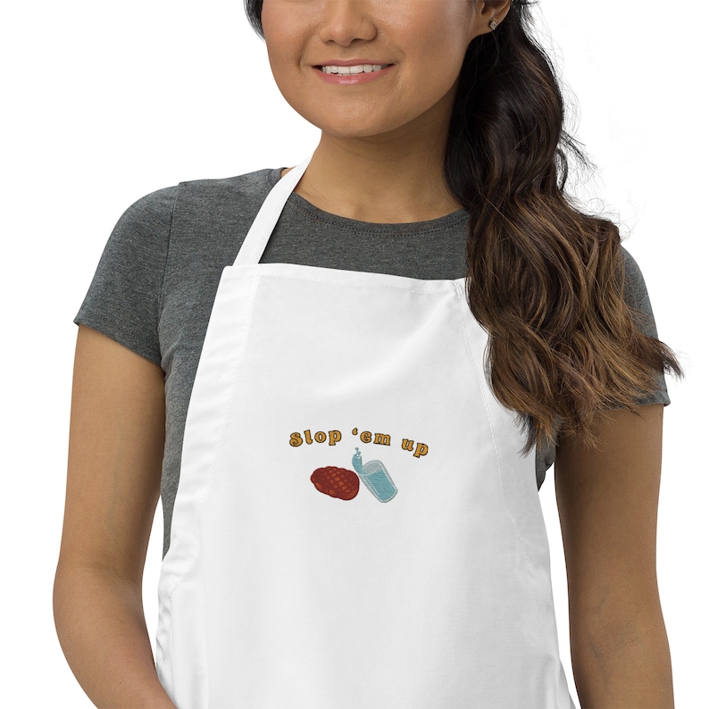 Slop 'em up Embroidered Apron - Etsy