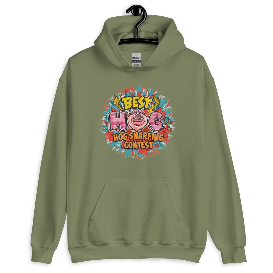 Hoodie: Best Hog - Hog Snarfing Contest - Etsy